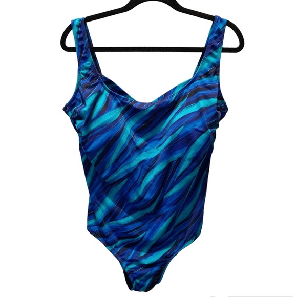 Great Lengths | Swim | Great Lengths Plus Size Cross Back Striped ...